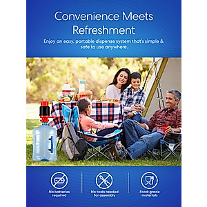 Brio Universal Manual Drinking Water Pump (Red/Black)