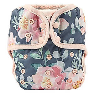 ReUseLife One Size Cloth Diaper Cover Snap with Double Gusset 3 Pack (Rose Pineapple Bloom)