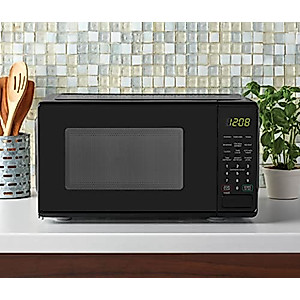 COOLHOME 0.7 cu. ft. Countertop Microwave Oven, 700 Watts Perfect for Apartments and Dorms - Easy Clean (black)