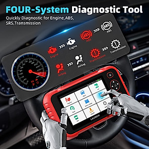 LAUNCH CRP129I OBD2 Scanner, Code Reader for Vehicle Engine ABS SRS Transmission, Car Diagnosis Tool with EPB SAS TPMS Oil Lamp Throttle Body Reset Battery Voltage Test, WiFi Free Update