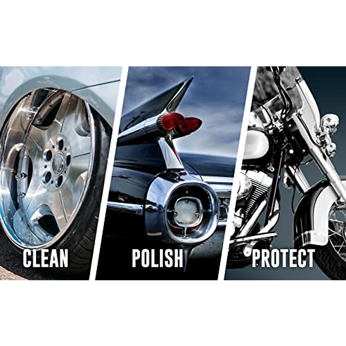 Original Master Formula Metal Gloss and Sealer Gloss Detail Polish and Sealer - 2 Pack 12oz Bottles Kit for Extraordinary Shine and Sealing for Aluminum, Chrome, Brass, Stainless Steel and More