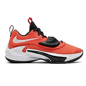 Nike Men's Zoom Freak 3 Basketball Shoes (Bright Crimson/White-Black, us_Footwear_Size_System, Adult, Men, Numeric, Medium, Numeric_9)
