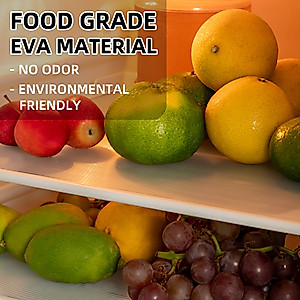 Shelf Liner Non Slip,Non Adhesive Cabinet Liner,Waterproof Drawer Liner,Food-Grade EVA Material for Kitchen Cabinets,Drawers,Refrigerators-Odorless & Easy to Cut-12 x 60 inches,Thickened