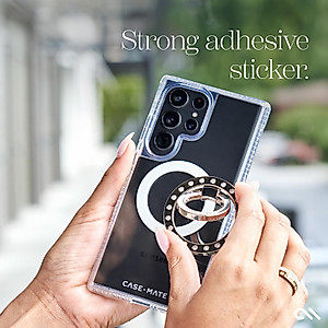 Case-Mate MagSafe Ring / Sticker - Universal Magnetic Conversion Kit For iPhone 16 Pro Max/15 Pro Max/14 Pro/ 13/ Pixel 9/ S25 Ultra/ S24 and more - Compatible with MagSafe Accessories - 2 Pack, White