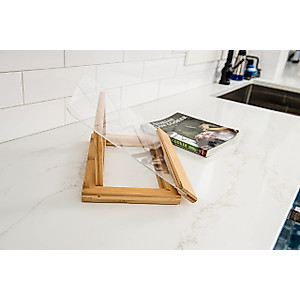 Lipper International 8815 Bamboo Wood and Acrylic Cookbook Holder, 12-1/2" x 9-1/4" x 6-3/4"