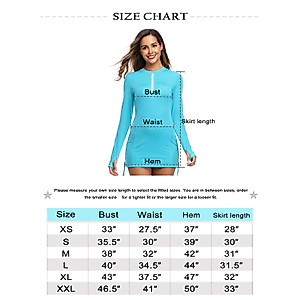 HISKYWIN Women's Long Sleeve UV Sun Protection Rash Guard Side Adjustable Wetsuit Swimsuit Top HF805-Pink-L