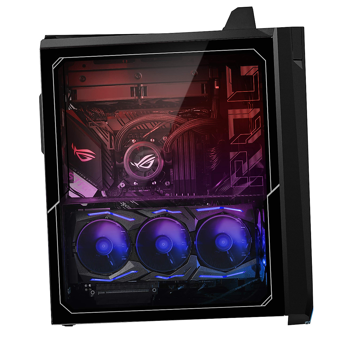 ASUS ROG Strix G35CZ Gaming Desktop PC, GeForce RTX 3080, Factory Overclocked Intel Core i9-10900KF, 32GB DDR4 RAM, 1TB PCIe SSD + 1TB HDD, Dual Hot-Swap SSD Bays, Windows 10 Professional, G35CZ-XH988