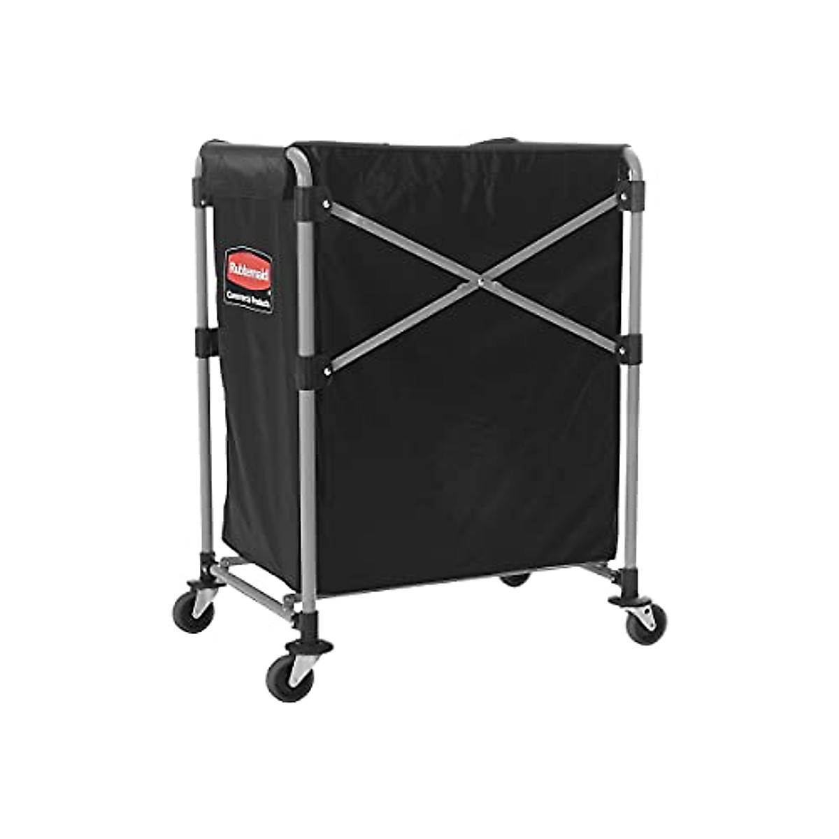 Rubbermaid 1881750 Collapsible X-Cart Steel Eight Bushel Cart 24 1/10W X 35 7/10D Black/Silver