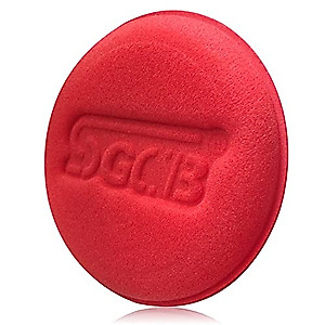 SGCB Foam Wax Applicator Pads, Cleaning Pads Set of 6 Soft Round Auto Detailing Foam Applicator Pads 4 Inch Dia Multi-Function Buffing Pads for Waxing Polishing Paint Ceramic Glass Cleaning