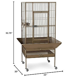 Prevue Pet Products 3352COCO Park Plaza Bird Cage, Coco Brown,Large