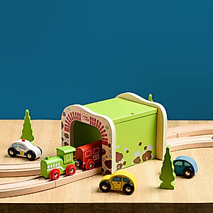 Bigjigs Rail, Double Tunnel, Wooden Toys, Train Set, Train Tunnel, Wooden Train Track Accessories, Bigjigs Accessories, Train Toys, Train Tunnel For Kids