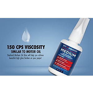 Starbond 1 oz. Medium CA Glue (Premium Cyanoacrylate Super Glue) for Quick Glue-ups. Woodworking, Woodturning, Hobby Models…