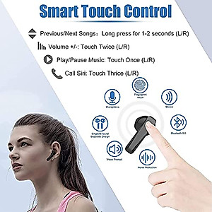 Wireless Earbuds,Bluetooth 5.3 Ear Buds Stereo Bass,Bluetooth Headphones in Ear Noise Cancelling Mic,IP7 Waterproof Earphones Sports Ear pods,Air Buds Pro 32H Playtime for iPhone/Android/Samsung