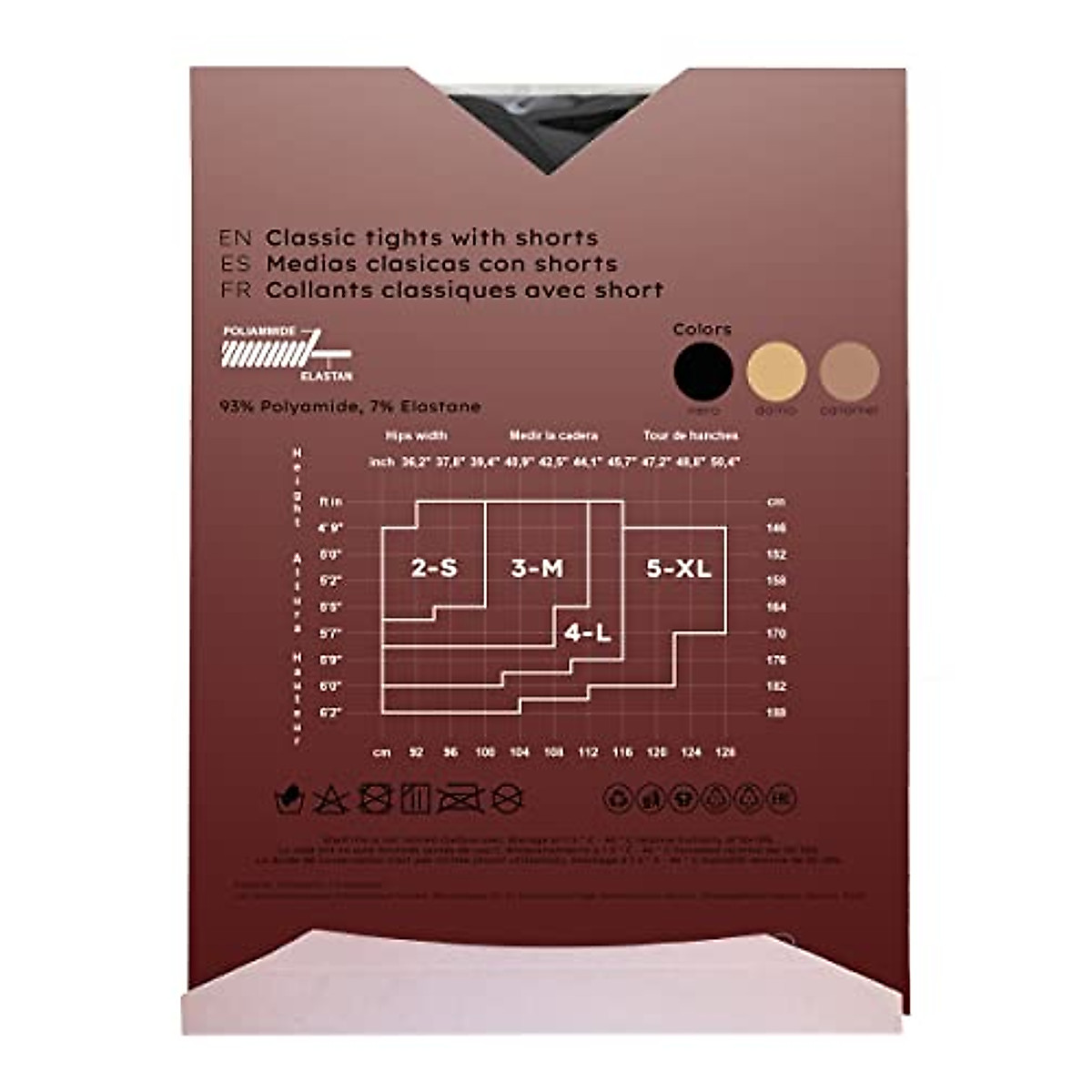 Veluk Sheer Tights For Women Lite 40 Denier With Shorts, Half-Matte Surface, Round Seams, Elastic Belt and Compacted Toe