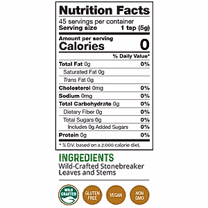 HerbaZest Chanca Piedra Tea (Stonebreaker/Stone Breaker) - 8oz (225g) - Premium Wild-Crafted & 100% Pure Loose Leaves & Stems