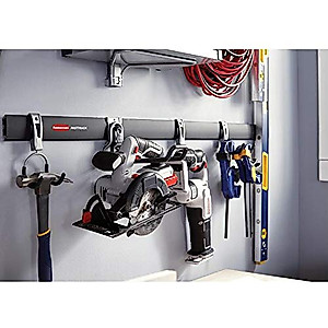 Rubbermaid 1784415 Fast Track Home/Garage 48 Inch Heavy Duty Steel Horizontal Wall Mounted Storage Rail (4 Pack)