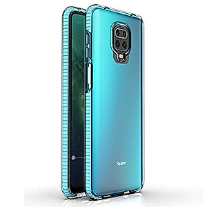 WenTian Xiaomi Redmi Note 9S / Note 9 Pro Case, CaseExpert Ultra-Slim Soft Transparent Clear Case with Color Bumper Gel Silicone TPU Back Cover for Xiaomi Redmi Note 9S / Note 9 Pro Max