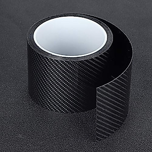 Protective Film for Cars, Carbon Fiber Protective Film Car Door Edge Guard Anti-Scratch Sticker Black(7CM*3M)