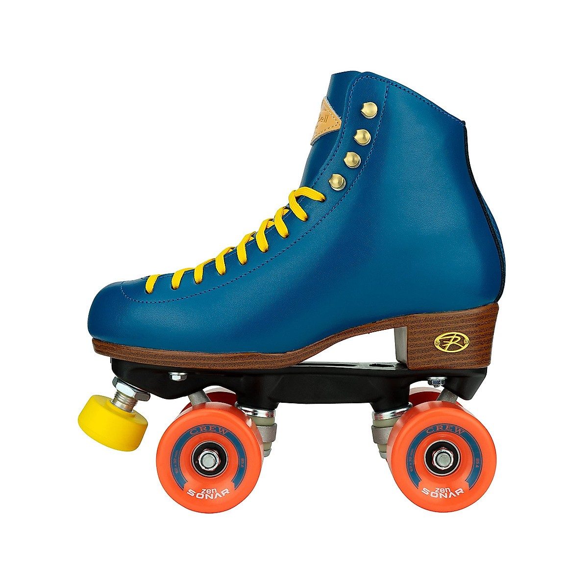 Riedell Crew Roller Skate - Outdoor Quad Roller Skate | Ocean | Size 8