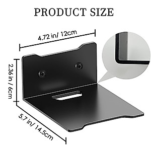 Invisible Floating Bookshelves Wall Mounted, Heavy-Duty Book Organizers, Metal Shelves Storage Book Organizers, Floating Book Shelf Wall Ledge Shelves for Home Office Classroom Library 4-Pack Large