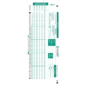ScanRite - 882-E Scantron Compatible Testing Sheet (25 sheet pack)