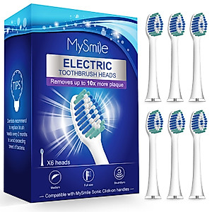 MySmile Electric Toothbrush for Adults, Rechargeable Sonic Electronic Toothbrush with 12 Brush Heads and Travel Case