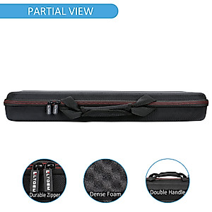 LTGEM Case for Pioneer DJ DDJ-400 / DDJ-SB3 (DDJ-SB3-N) / DDJ-SB2 or Portable 2-channel Controller or DDJ-RB Performance DJ Controller-Black (20.8×11.2×2.5 inch)