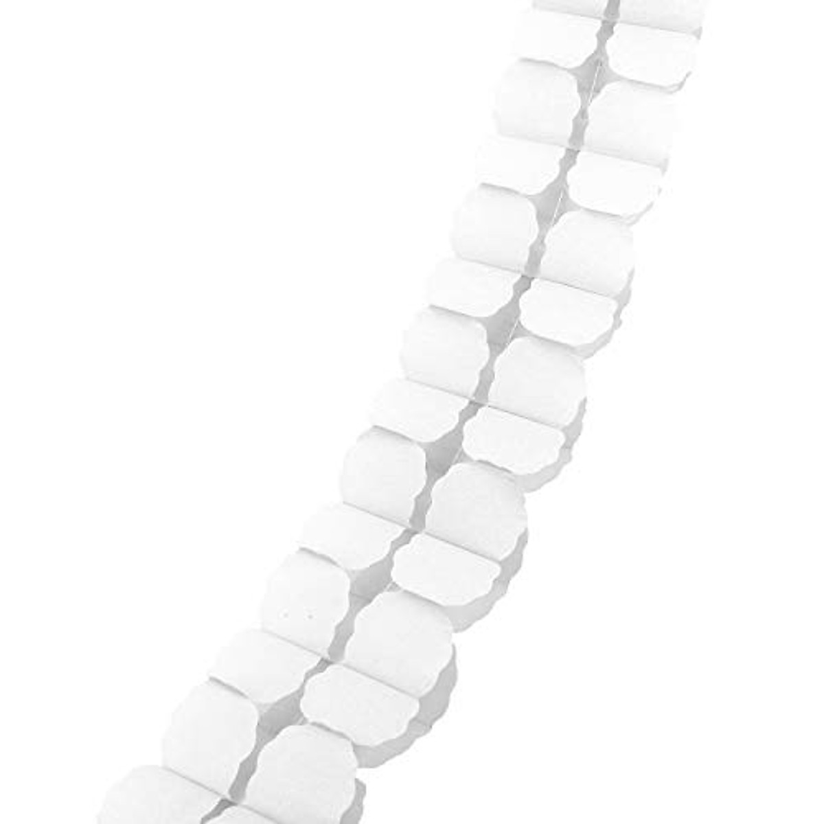 Reusable Party Streamers, MerryNine Four-Leaf Clover Paper Flower Garland for Party, Wedding Decoration, About 10 Feet/3M Each, Pack of 6 (Pure White)