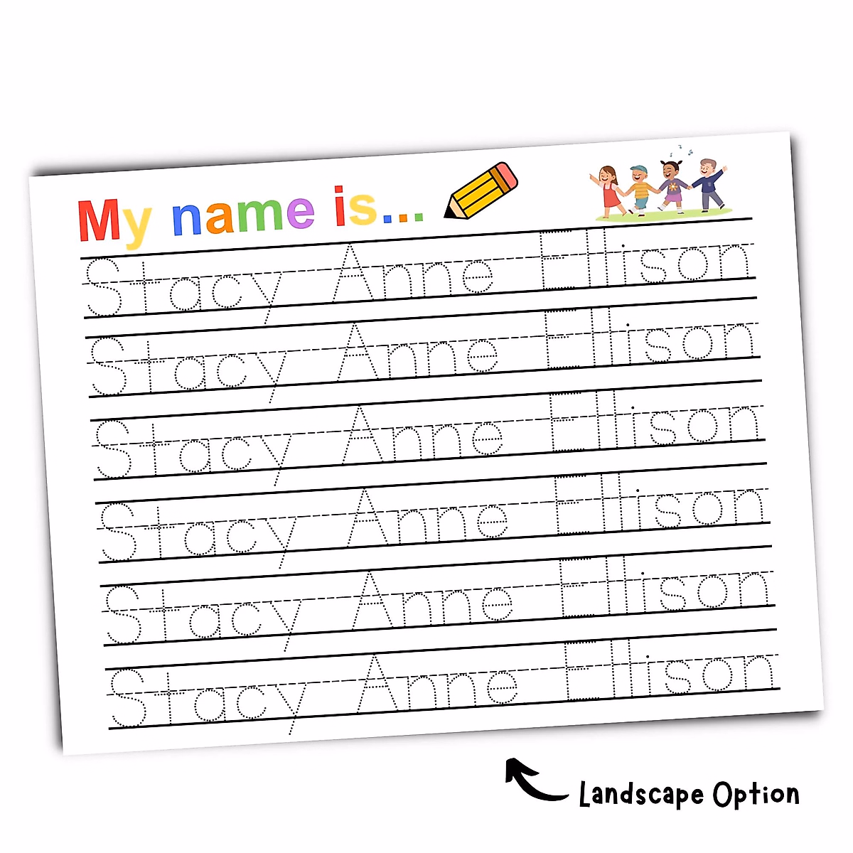 Personalized Name Tracing Worksheets: Handwriting Practice