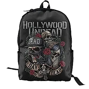 Hollywood Rock Band Undead Backpack Computer Bag Student 3d Print Shoulders Daypack Casual Unisex Lightweight Backpack For Boy&Girl&Men&Women With Bottle Side Pockets