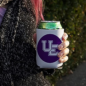 University of Evansville Primary Logo Can Cooler - Drink Sleeve Hugger Collapsible Insulator - Beverage Insulated Holder