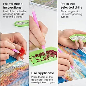 QUITEDEW Cartoon Diamond Painting Kits for Adults,Anime Diamond Art,Castle Diamond Painting.Home Interior Decoration Diamond Painting, Size 12 * 16 Inch.