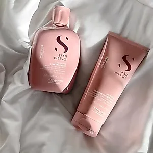 Alfaparf Milano Semi di Lino Moisture Nutritive Shampoo and Conditioner Set for Dry Hair - Sulfate Free Moisturizing Shampoo and Conditioner - Safe on Color Treated Hair - Adds Shine and Softness