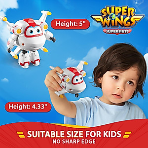 Super Wings Transformer Toys 5" Action Figure Supercharged Tobot Astro, 2 in 1 Rescue Bots Transforming Airplane Robot Toys, Educational Toys for Boys and Girls Age 3+, Gifts for Preschool Kids, Astro