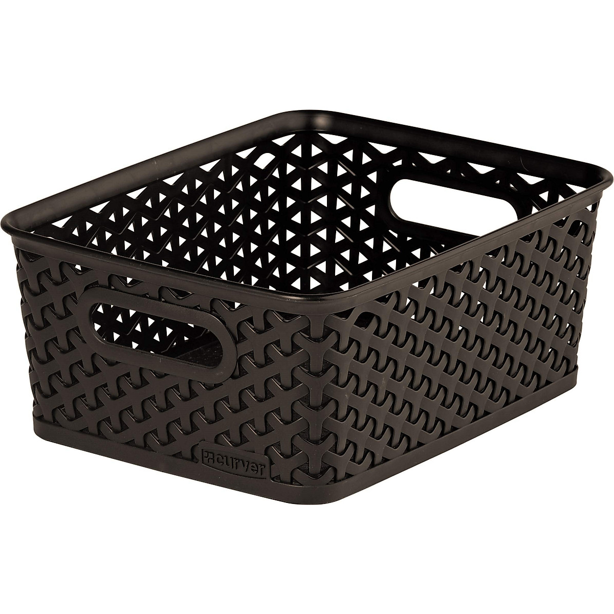 CURVER My Style Small Rectangular Storage Basket, Dark Brown, 4 Litre