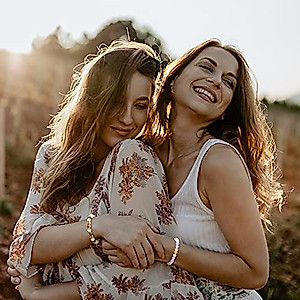 JeryWe 12 Pcs 8mm Beaded Bracelets for Women Men Natural Stone Stackable Bracelet Charm Beaded Healing Crystal Stretch Bracelets Jewelry