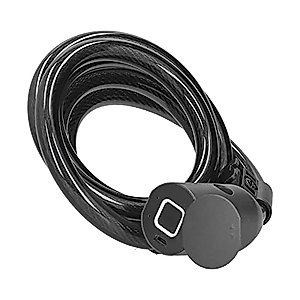 Shanrya USB Rechargeable Bicycle Lock, Antitheft Reliable Bike Cable Lock for Luggage Door