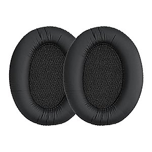 kwmobile Ear Pads Compatible with Sennheiser HD201 / HD206 / HD180 / HD200 Pro Earpads - 2X Replacement for Headphones - Black