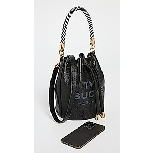 Marc Jacobs Women's The Leather Bucket Bag, Black, One Size
