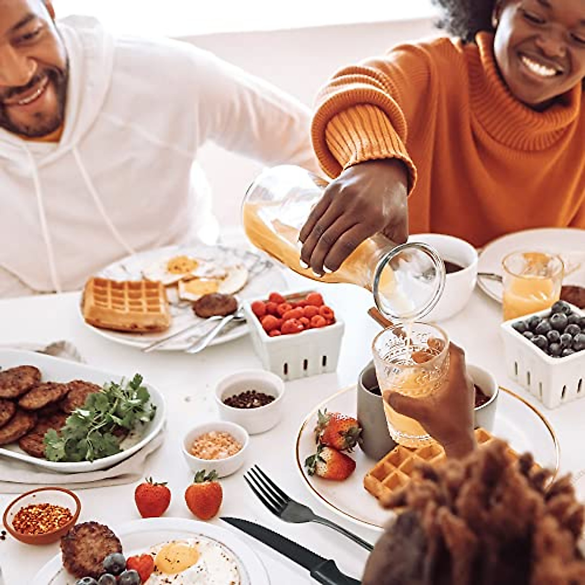 HAPPY KIT High Carbon Steak Knives with Black Silverware Set for 4, Stainless Steel Spoons and Forks Set Black Dish Utensil Set for Home and Restaurant, Forks and Spoons Silverware Set of 24