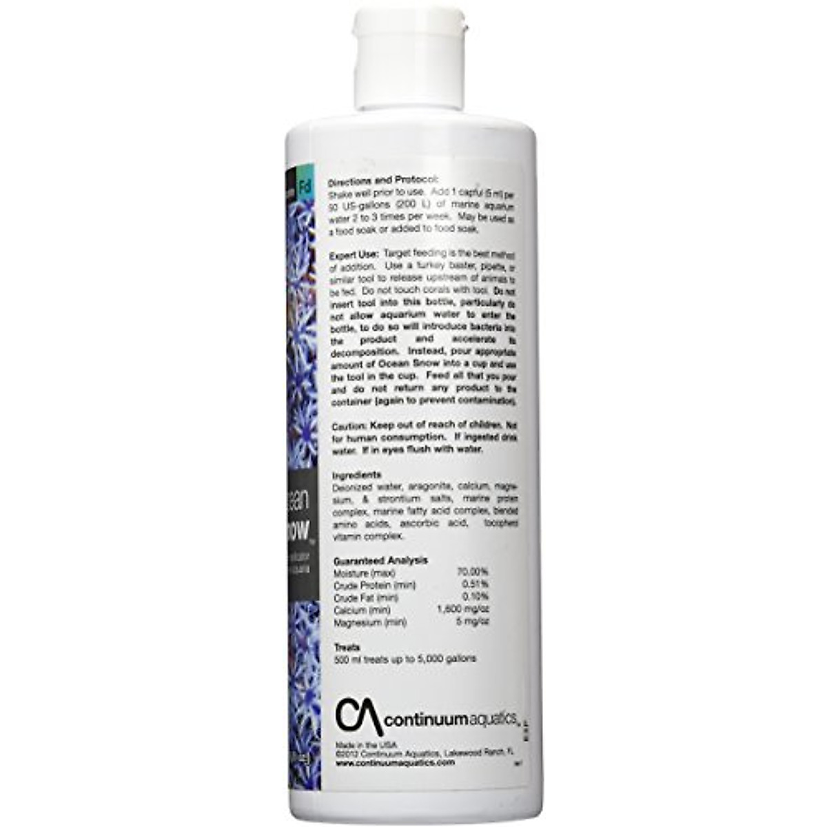 Continuum Aquatics Ocean Snow - Marine Ocean Snow Replicator,500-ml