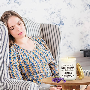 Best Expecting Mom Gifts,New Mom Gifts for Pregnant Women,Funny Dog Mom Pregnancy Gift for New Mom,First Time Mom Gifts,Mothers Day Gifts for New Mom,Mom to Be Gifts with Lavender Scented Candle