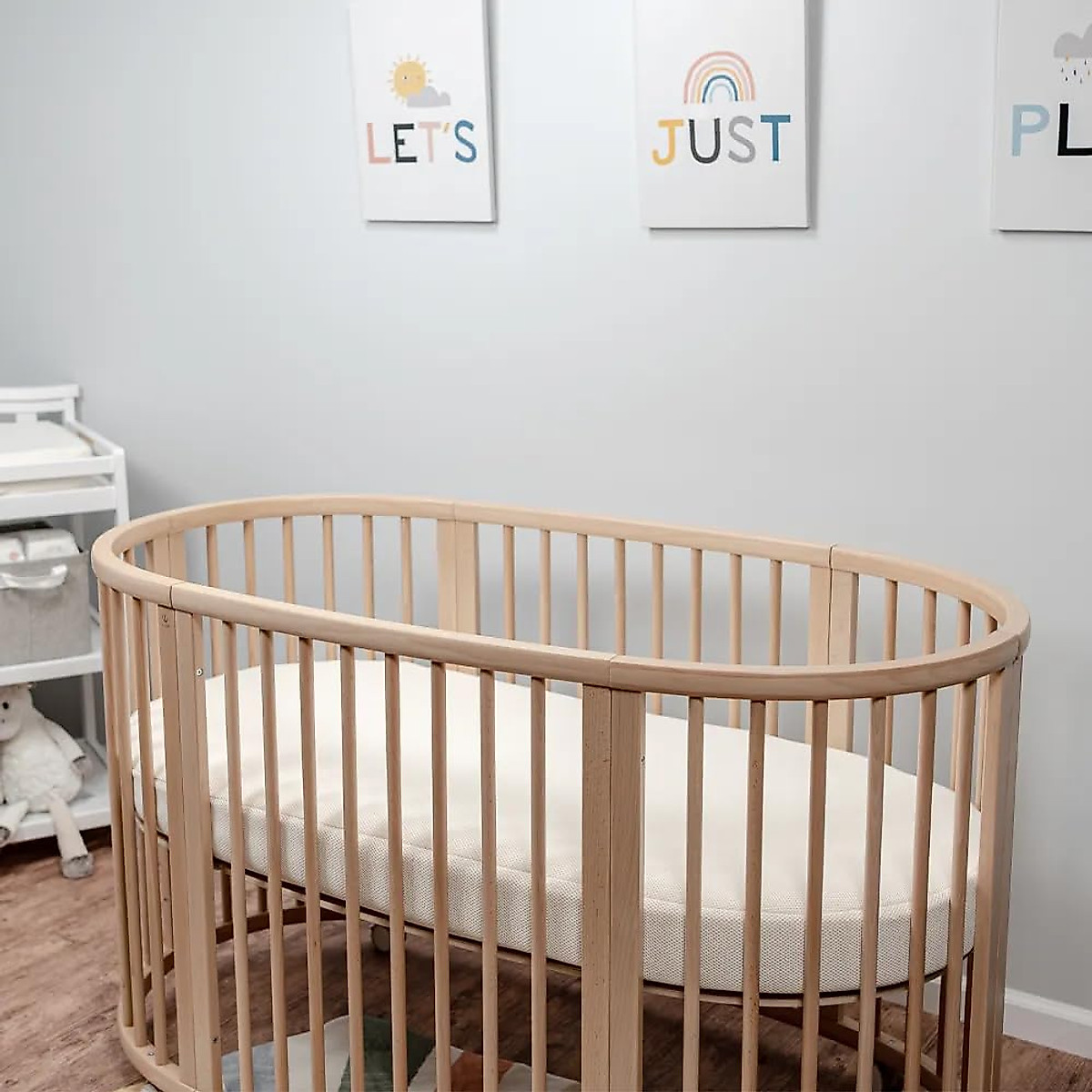 Naturepedic No Compromise Organic Cotton Oval Crib Mattress