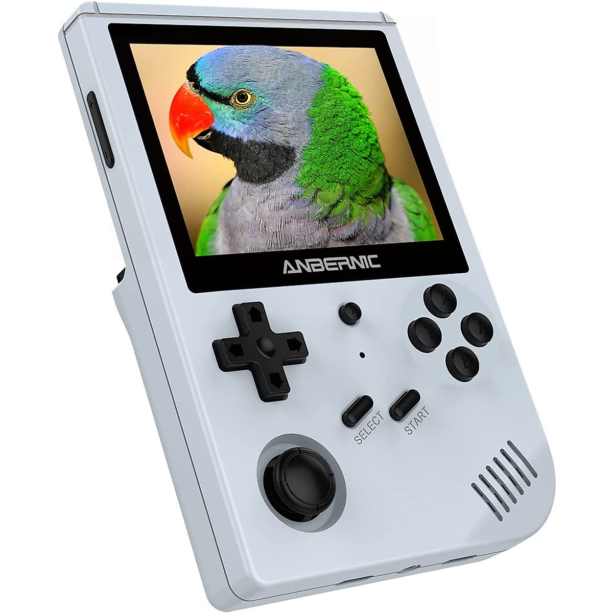 Cawevon RG351V Handheld Game Console, 3.5 Inch IPS Screen Portable Game Console 2521 Gaming, Plug and Play Video Game Supports Double TF Extend 256GB (White 64G)