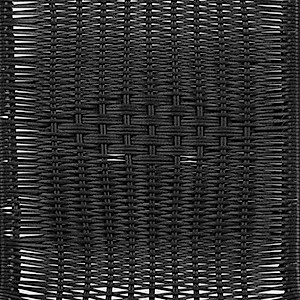 Flash Furniture 3-Piece Patio Dining Set with Round Glass Metal Table and 2 Stackable Rattan Chairs, Indoor/Outdoor Bistro Table and Chairs Set, Gray