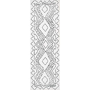 nuLOOM Mila Machine Washable Diamond Trellis Runner Rug, 2' 6" x 8', Ivory