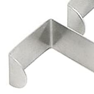 Vermon 2Pcs Multi-Use Potty and Utility Hook, Hooks for Hanging to Hang Over Toilet Tank Or Door, High Durability Space-Saving Metal Storage Hook, Punch Free Towel Clothes Storage Hooks 2pcs