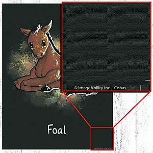 Ocean Animal Canvas Wall Print features Sea Lion Chalk Art, Unframed 8 by 10 Inch Print