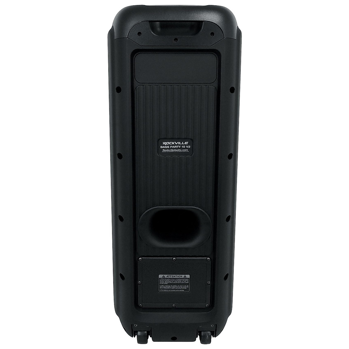 Rockville BASS Party 10 Dual 10 inch Portable Battery LED Party Bluetooth Speaker