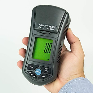 XDTKJDZ Portable Digital Water Turbidimeter, Scientific Turbidity Meter, Measuring Range 0.00~3.50ppm (mg/L), with LCD Display, for Lab Water Treatment Plant Wine Industry